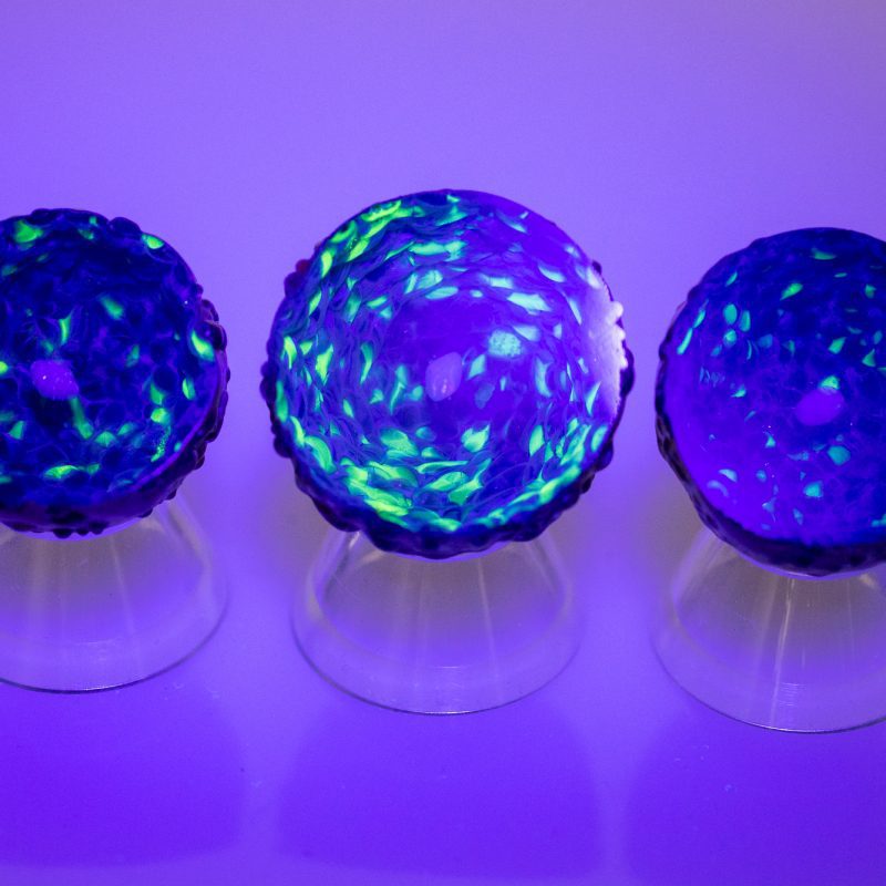 Custom Blue Space Glass Compass - Wizard Glass